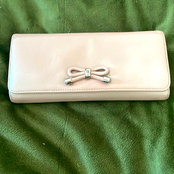 Loewe | Bags | Loewe Purse Ribbon Motif Pink Leather Authentic Snap Euc ...